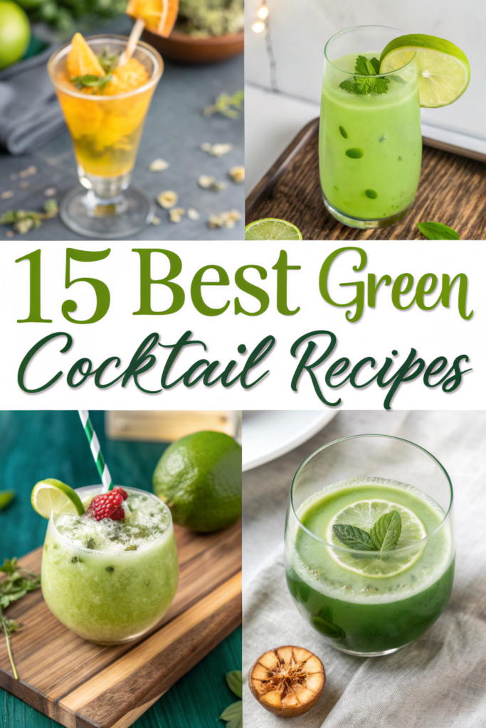 15 Best Green Cocktail Recipes 2026 - From Classic to Creative